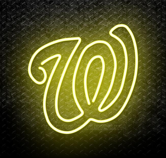 MLB Washington Nationals Logo Neon Sign For Sale // Neonstation