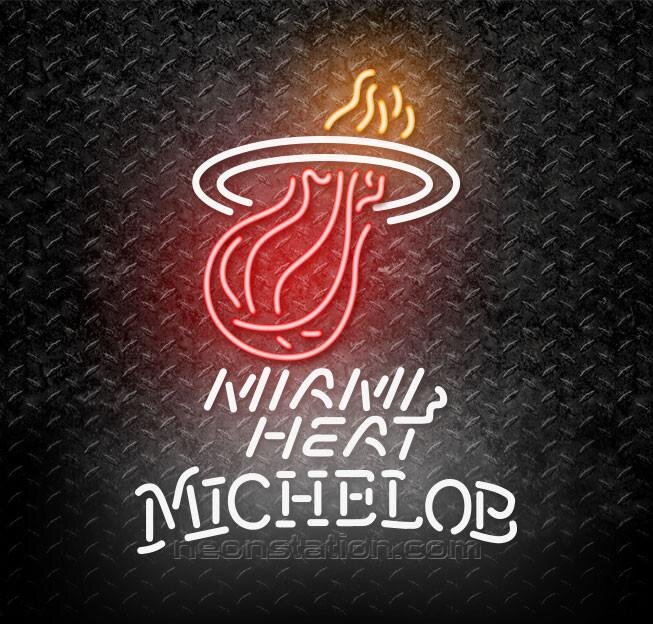 Michelob NBA Miami Heat Neon Sign For Sale // Neonstation