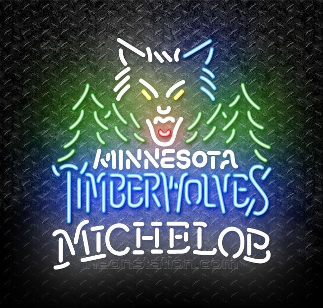 Michelob NBA Minnesota Timberwolves Neon Sign For Sale // Neonstation