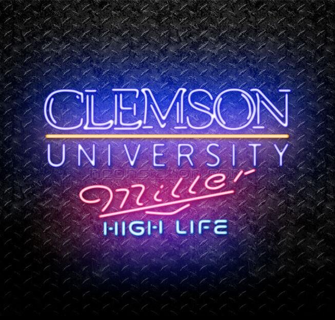 Miller High Life Clemson University Neon Sign For Sale // Neonstation