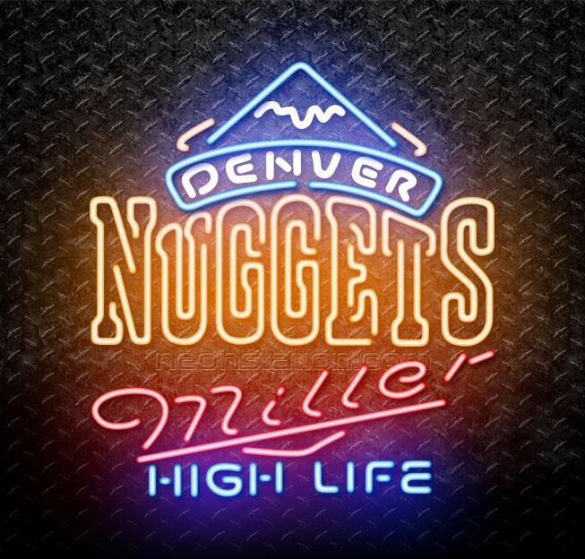 Miller High Life NBA Denver Nuggets Neon Sign For Sale // Neonstation