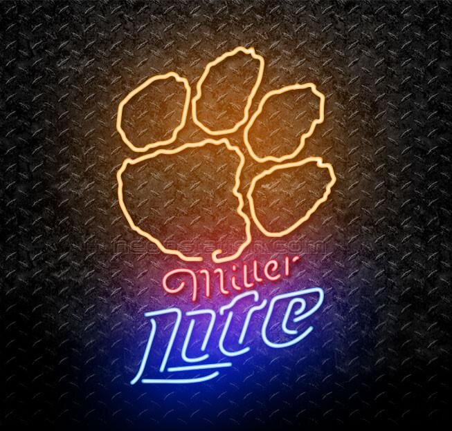 Miller Lite Clemson University Tiger Neon Sign For Sale // Neonstation