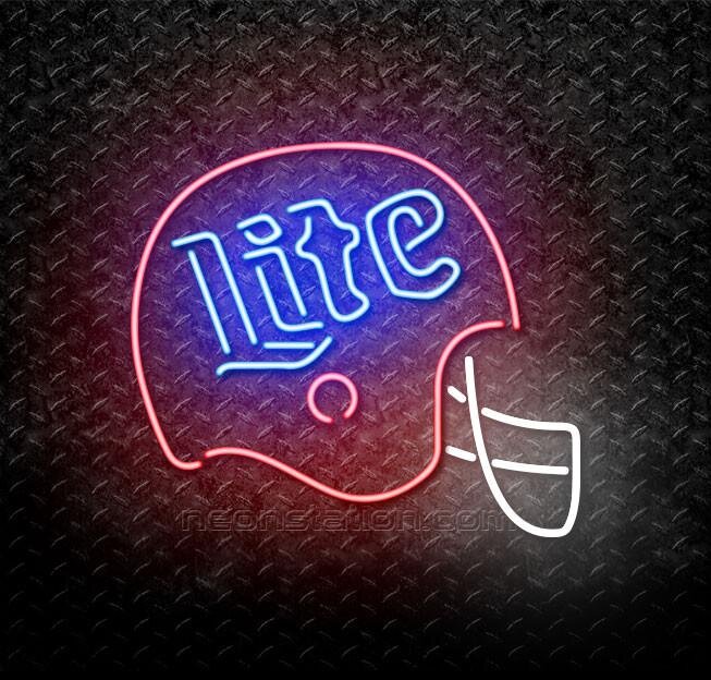 Miller Lite Football Helmet Neon Sign For Sale // Neonstation
