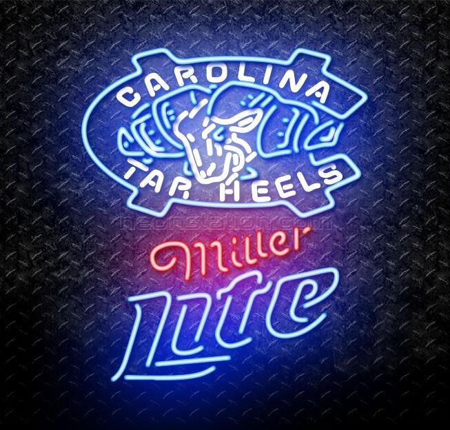 Miller Lite MLB Unc North Carolina Tar Heels Neon Sign For Sale ...