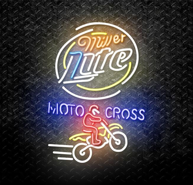 Miller Lite Motocross Neon Sign For Sale // Neonstation