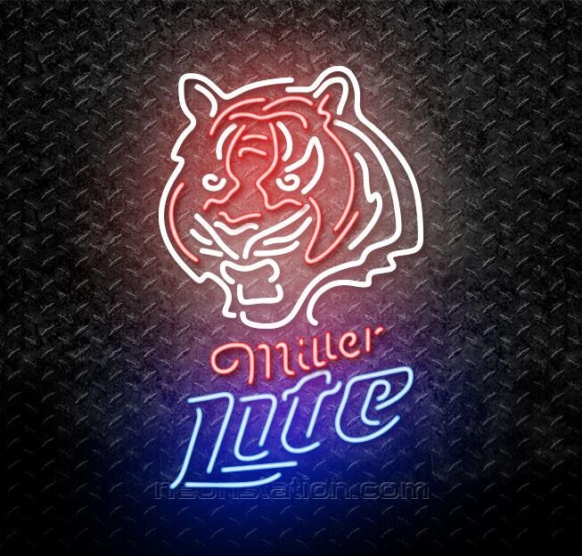 Miller Lite NFL Cincinnati Bengals Neon Sign For Sale // Neonstation