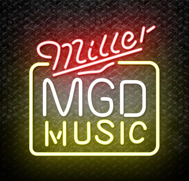 Miller MGD Music Neon Sign For Sale // Neonstation