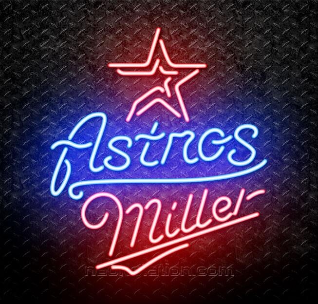 Miller MLB Houston Astros Neon Sign For Sale // Neonstation