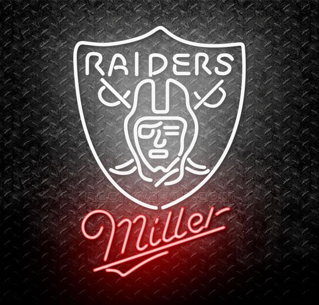 Miller NFL Oakland Raiders Neon Sign For Sale // Neonstation