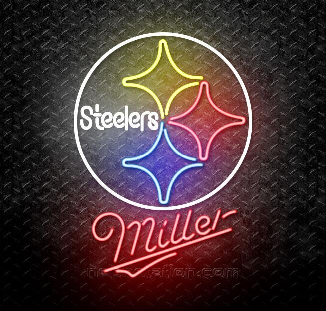 Miller NFL Pittsburgh Steelers Neon Sign For Sale // Neonstation