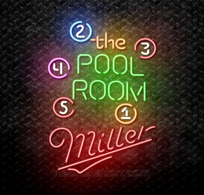 Miller Pool Room Billiards Neon Sign For Sale // Neonstation
