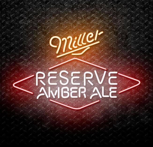 Miller Reserve Amber Ale Neon Sign For Sale // Neonstation
