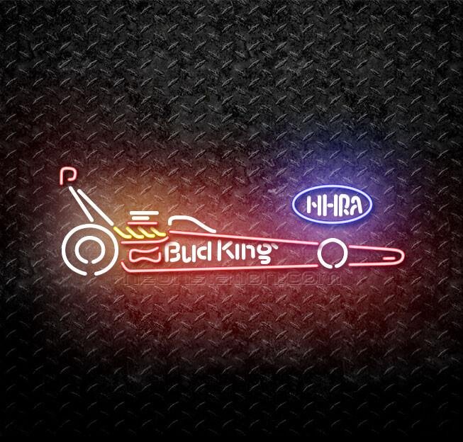 NHRA Dragster Bud King Neon Sign For Sale // Neonstation