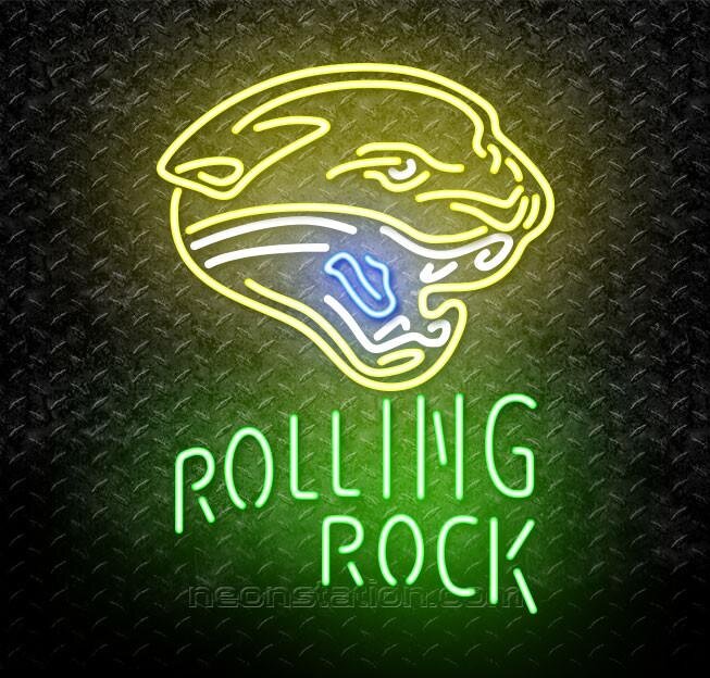 Rolling Rock NFL Jacksonville Jaguars Neon Sign For Sale // Neonstation