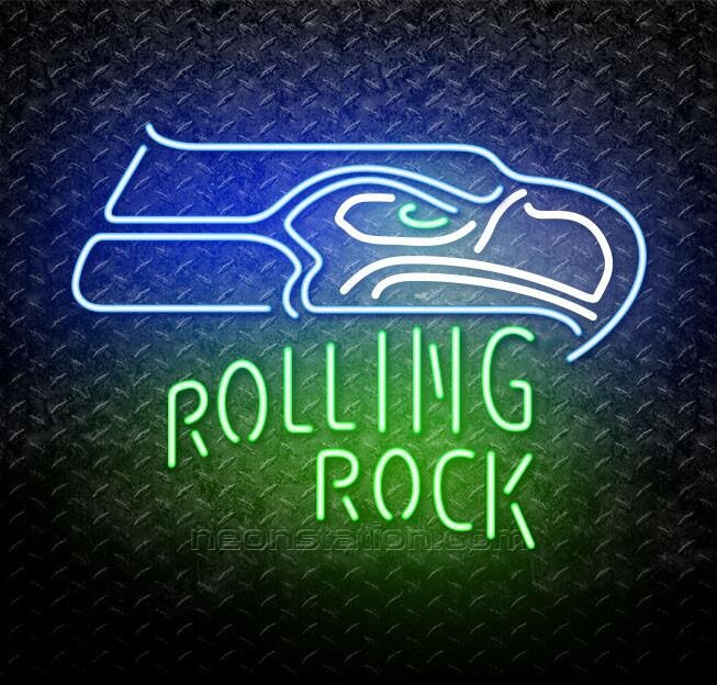 Rolling Rock NFL Seattle Seahawks Neon Sign For Sale // Neonstation