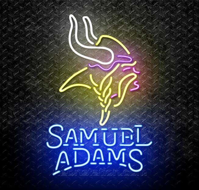Samuel Adams NFL Minnesota Vikings Neon Sign For Sale // Neonstation
