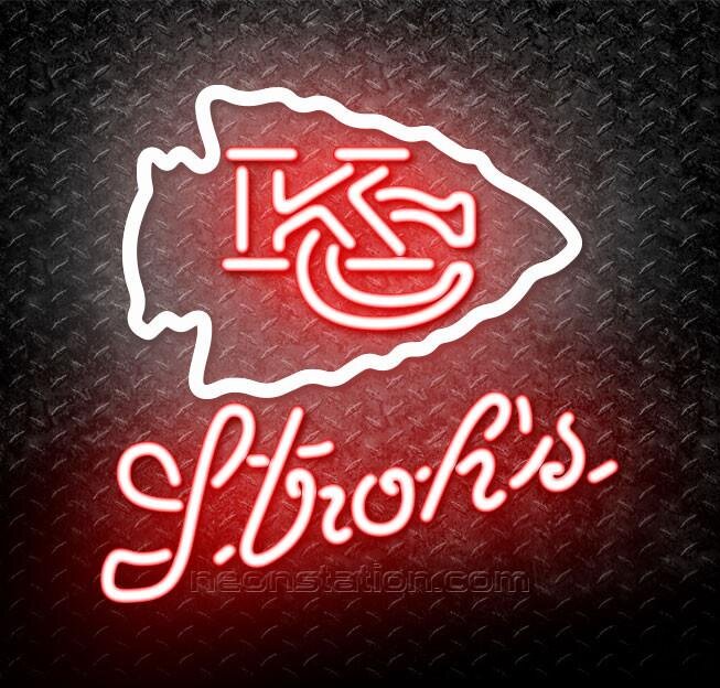 Strohs NFL Kansas City Chiefs Neon Sign For Sale // Neonstation
