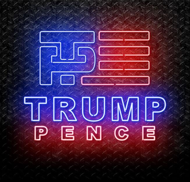 Donald Trump Trumpence Campaign Logo Neon Sign For Sale // Neonstation
