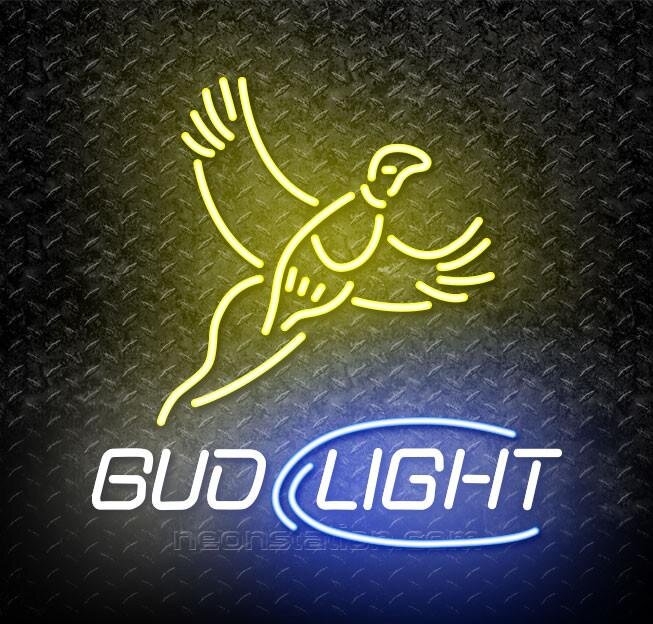 Yellow Busch Light Pheasant Neon Sign For Sale // Neonstation