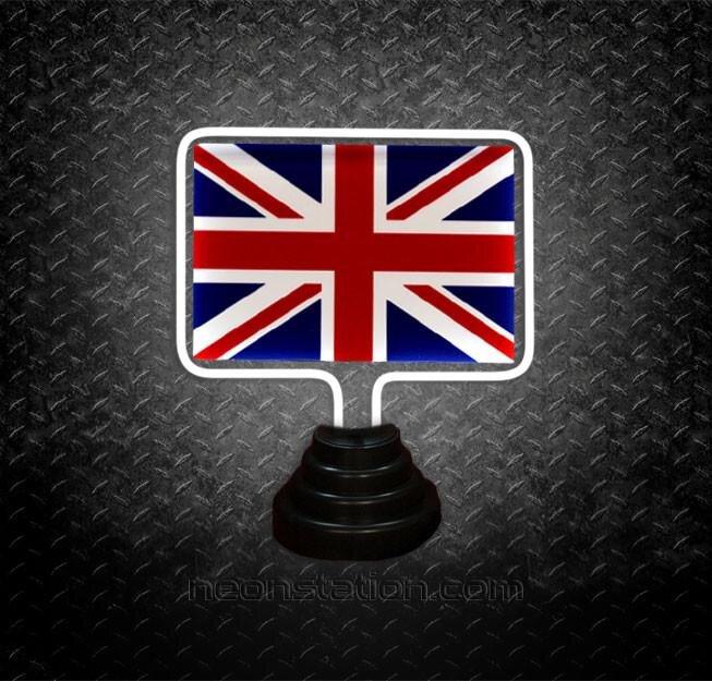 UK Flag Table Top Neon Sign | Neonstation