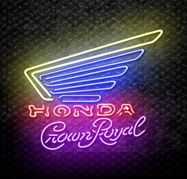 Crown Royal Honda Motorcycles Gold Wing Neon Sign For Sale // Neonstation