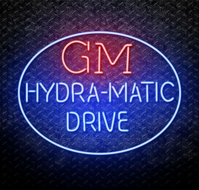 GM General Motors Hydra Matic Drive Neon Sign For Sale // Neonstation