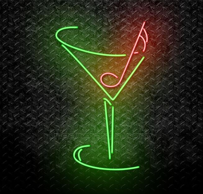 Martini Glass Musical Note Neon Sign For Sale // Neonstation