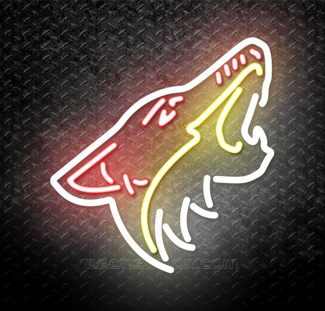 NHL Phoenix Coyotes Logo Neon Sign For Sale // Neonstation