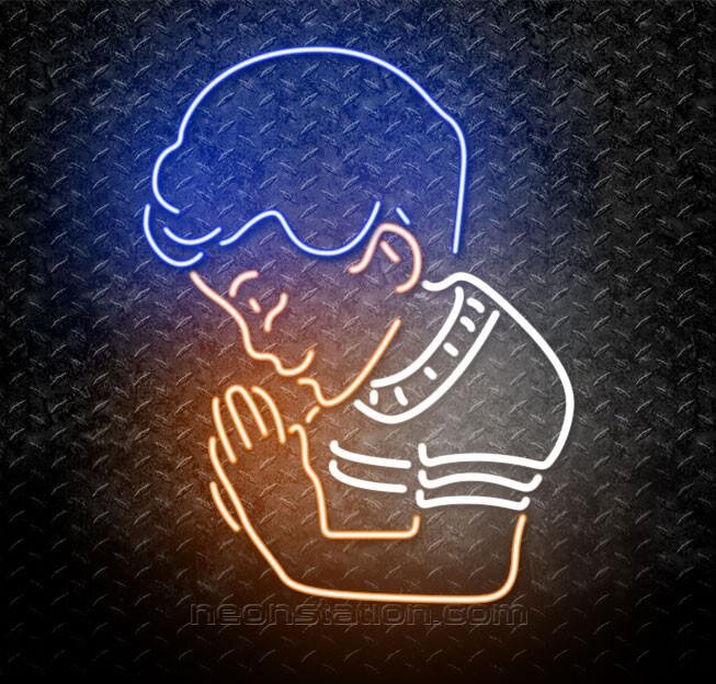 Praying Boy Buddhist Neon Sign For Sale // Neonstation