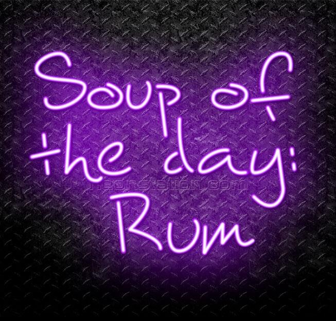 Soup Of The Day: Rum Neon Sign For Sale // Neonstation