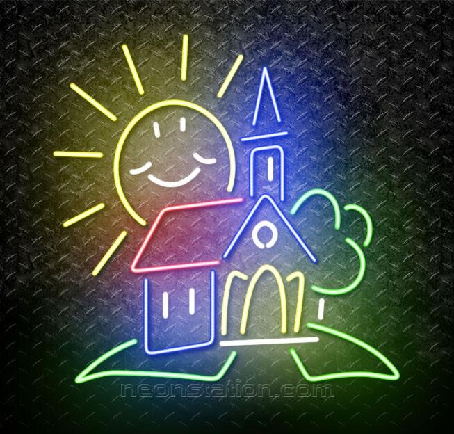 Sunny Day Church Neon Sign For Sale // Neonstation