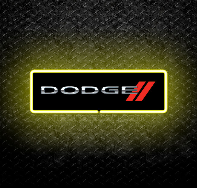 Dodge Badge 3D Neon Sign For Sale // Neonstation