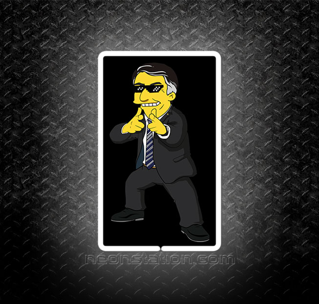 Bolsonaro Simpson 3D Neon Sign For Sale // Neonstation